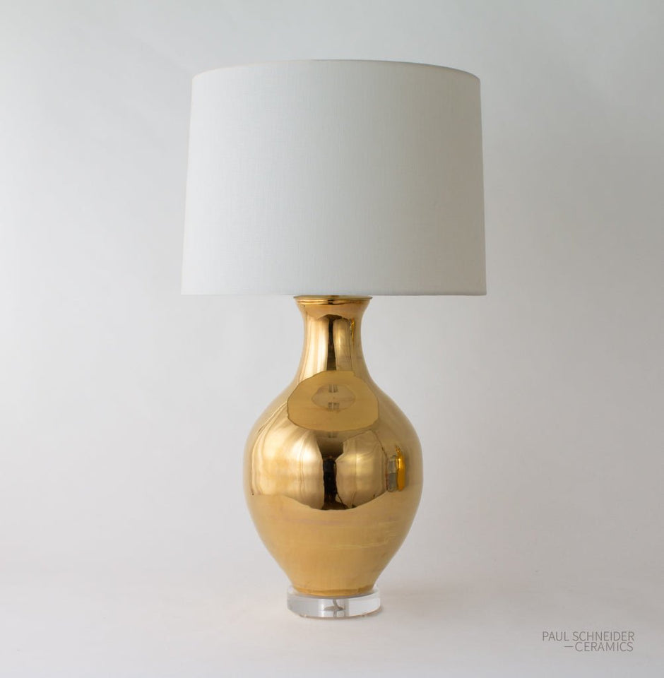 Gold Bedside Lamps – Paul Schneider Ceramics