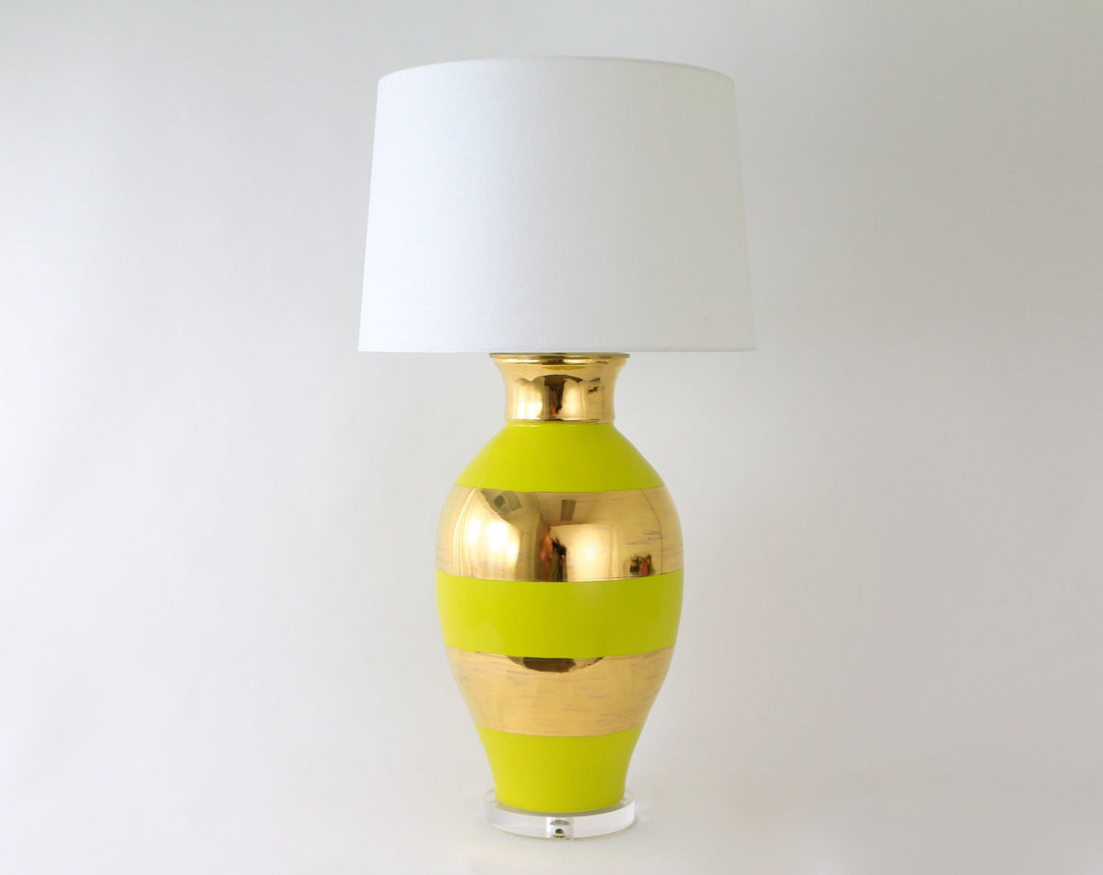 MATAGORDA | Banded | Chartreuse + Gold Lustre – PSC